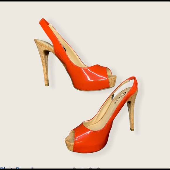 Guess | Shoes | Guess Aero Cork Platform Heels | Poshmark